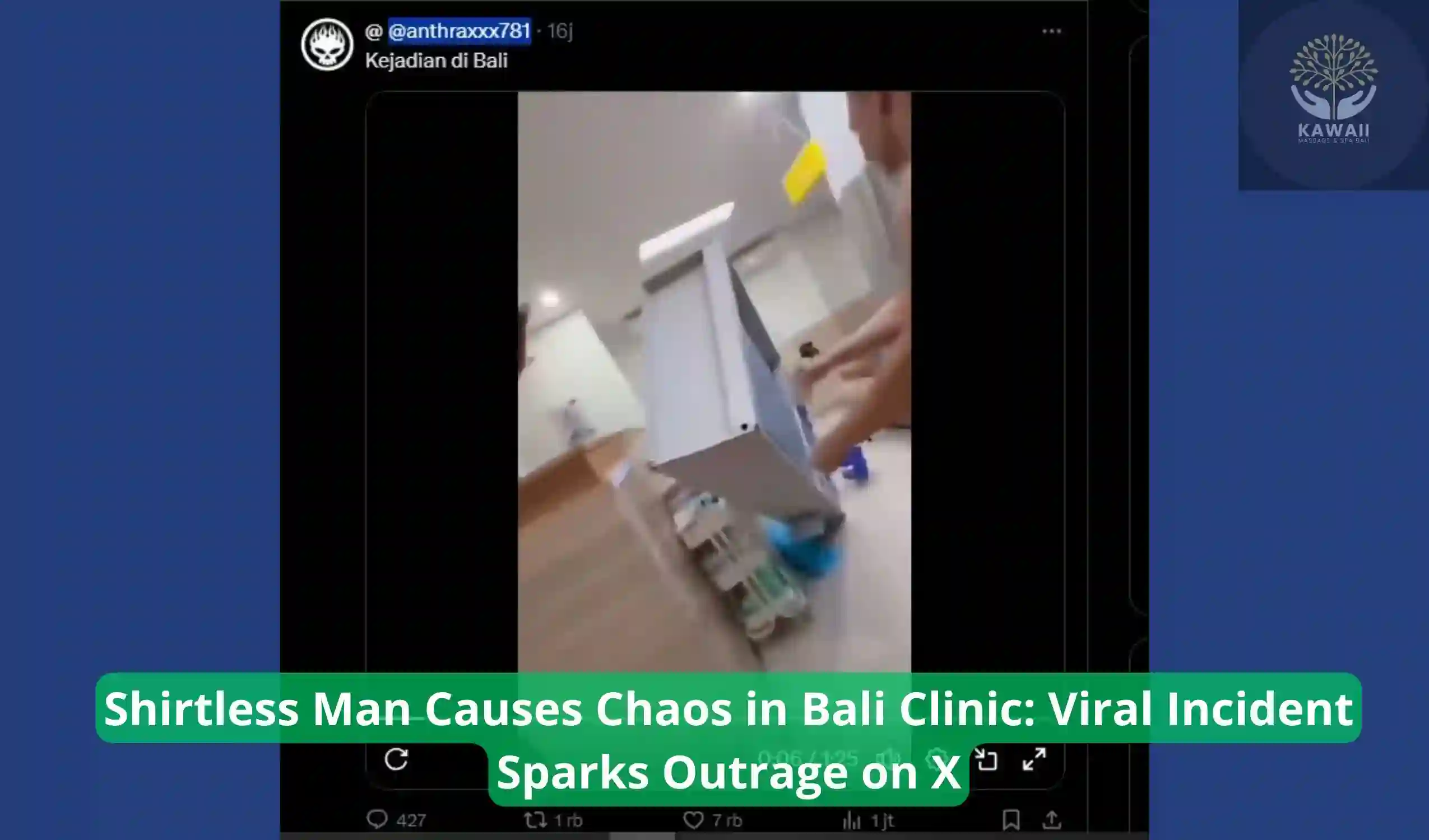 Shirtless Man Causes Chaos in Bali Clinic: Viral Incident Sparks ...